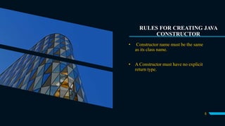 Constructor in java Presentation by Dawood Khan .pptx