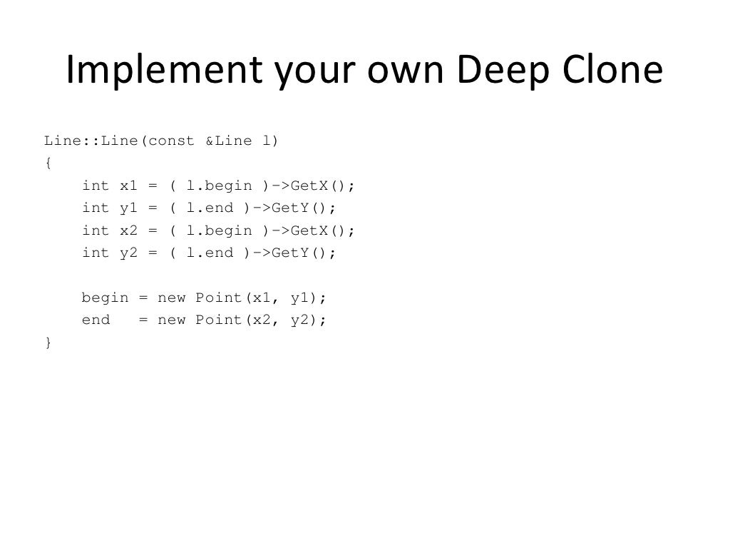 C Constructor Copy Constructor And Assignment Operator