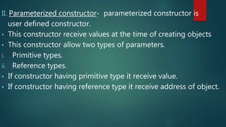 Constructors | PPTX | Programming Languages | Computing