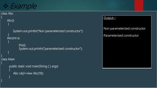 Constructors | PPTX | Programming Languages | Computing