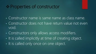 Constructors | PPTX | Programming Languages | Computing
