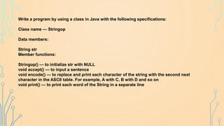 constructors.pptx | Programming Languages | Computing