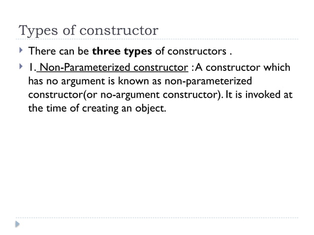 Constructors in c++ and types of constructor.pptx