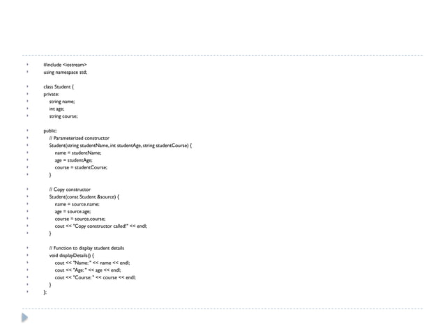 Constructors in c++ and types of constructor.pptx Constructors in c++ and types of constructor.pptx
