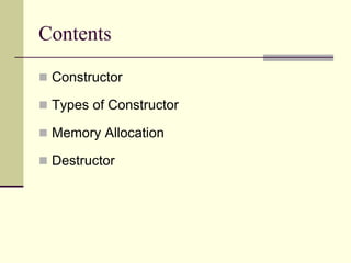 Constructors destructors | PPT