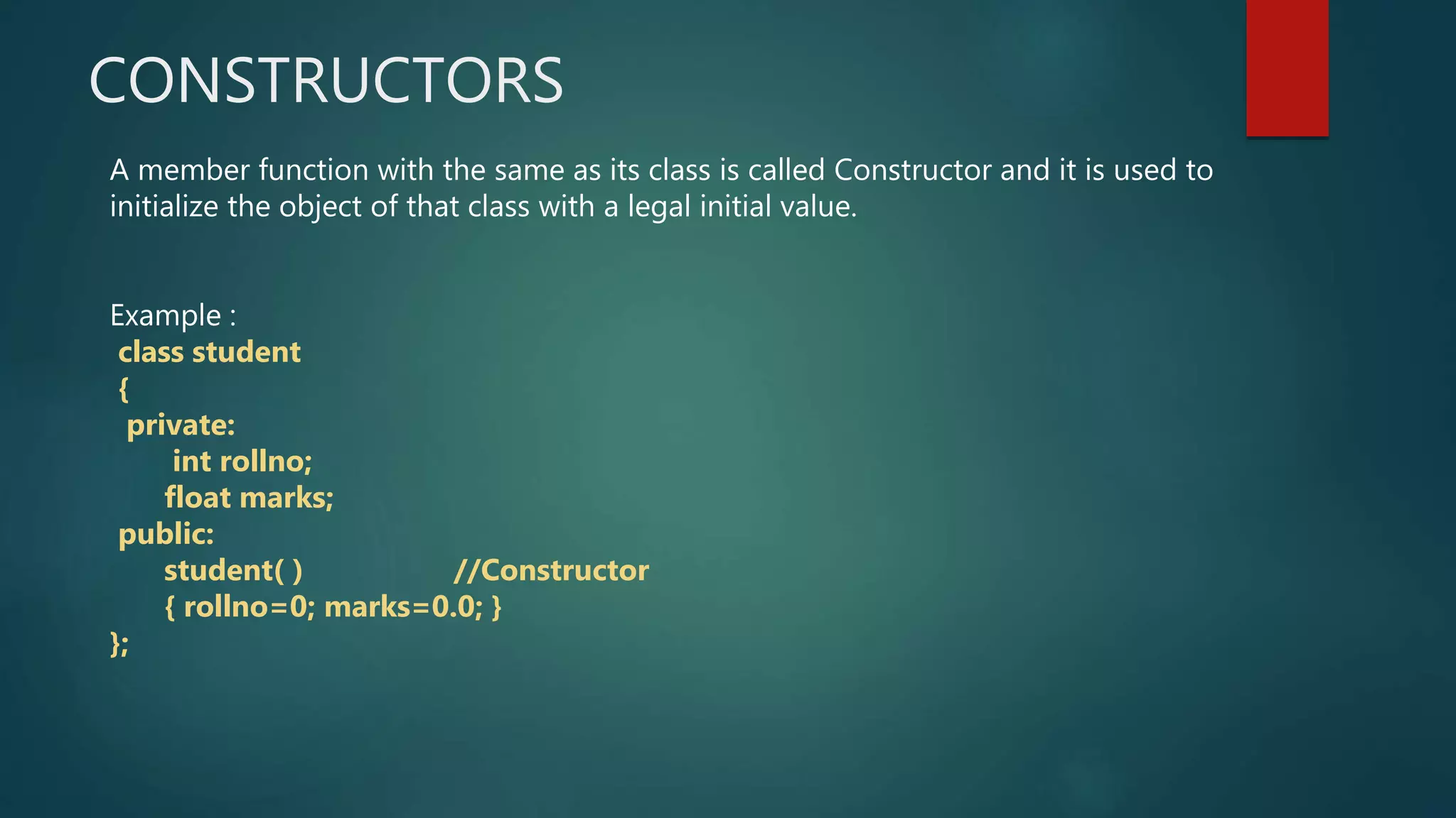 Constructors And Destructors Pptx Programming Languages Computing 2874
