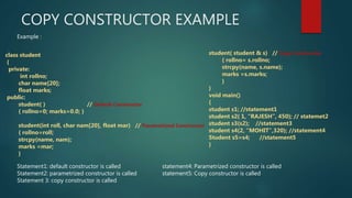 Constructors and destructors | PPTX | Programming Languages | Computing
