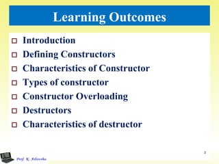 Constructors and destructors | PDF