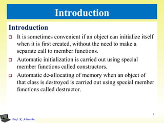 Constructors and destructors | PDF