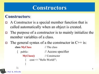 Constructors and destructors | PDF