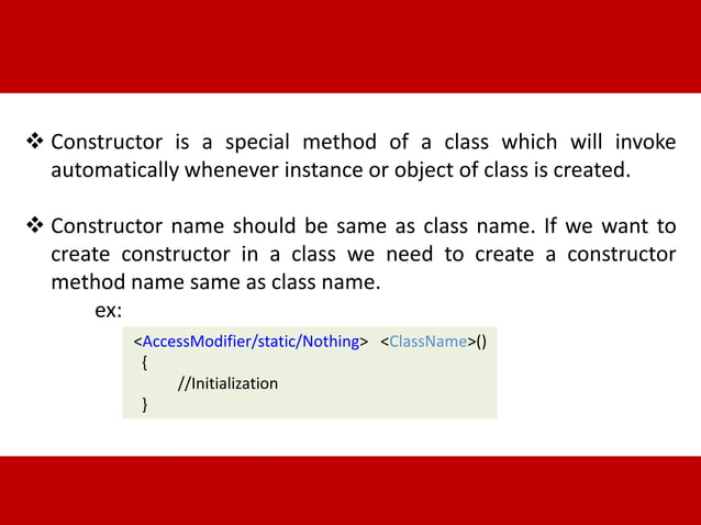 Constructors | PPT
