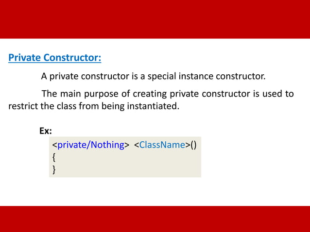 Constructors | PPT