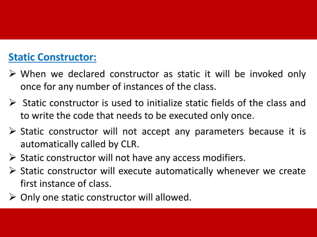 Constructors | PPT