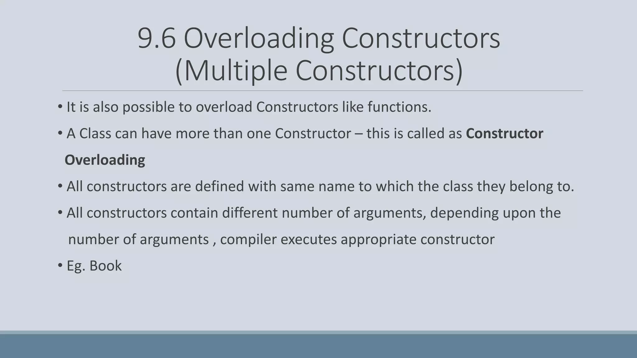 Constructors and Destructors | PPTX