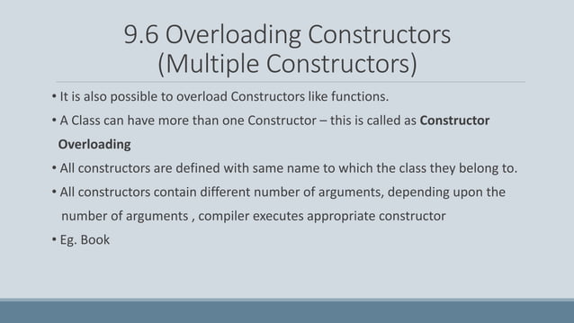 Constructors and Destructors | PPT
