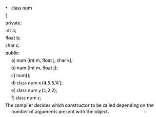 Constructors and destructors in C++ | PPT