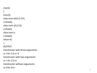 Constructors and destructors in C++ | PPT