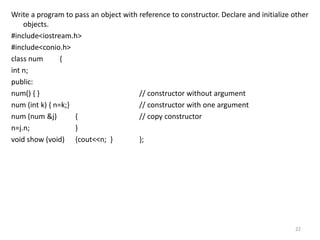 Constructors and destructors in C++ | PPT
