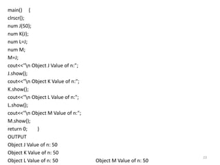 Constructors and destructors in C++ | PPT