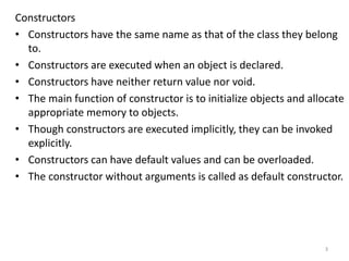 Constructors and destructors in C++ | PPT