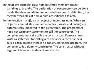 Constructors and destructors in C++ | PPT