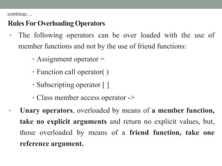 C++ - Constructors,Destructors, Operator overloading and Type ...