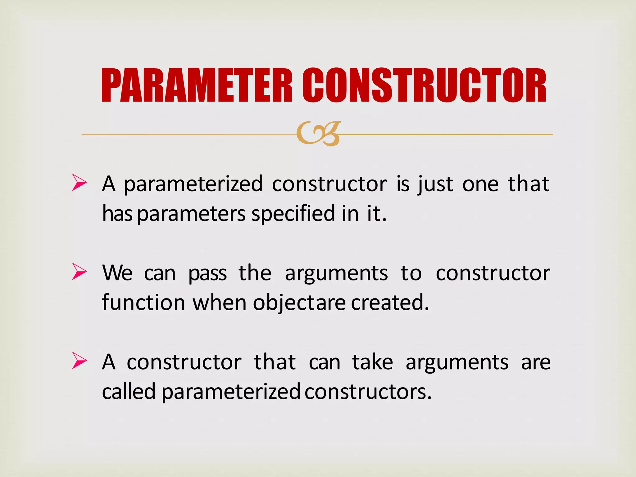 Types of Constructor in C++ | PPTX