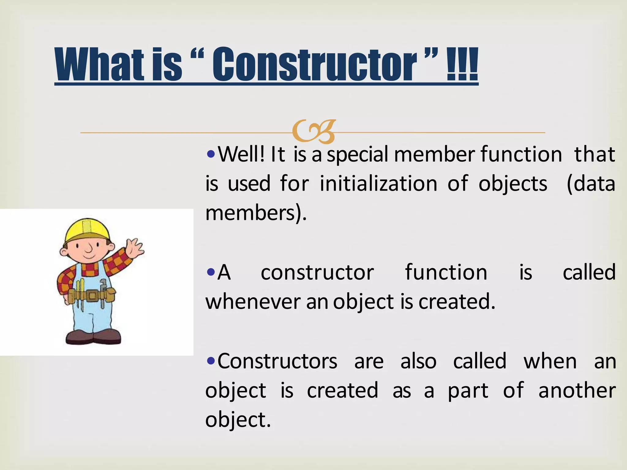Types of Constructor in C++ | PPTX | Programming Languages | Computing