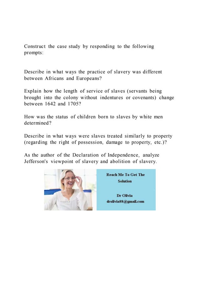 Construct the case study by responding to the following prompts | DOCX