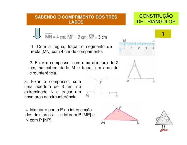Construção triângulos