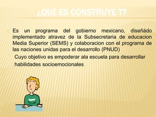 Construye t | PPT