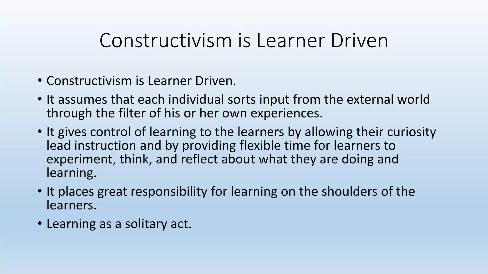 Constructivism | PPTX