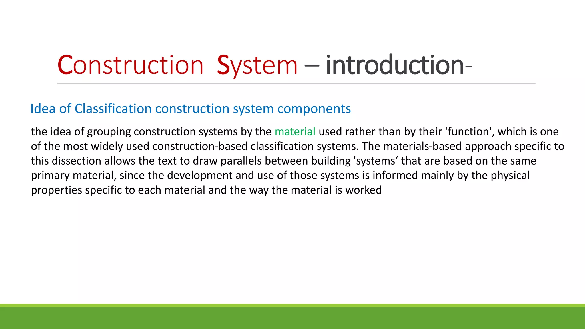 Architectural (construction) systems-section 3 | PPTX
