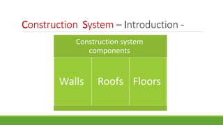 Architectural (construction) systems-section 3 | PPTX