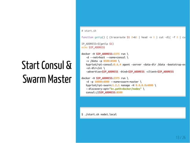 Consul and docker swarm cluster | PPT Consul and docker swarm cluster | PPT