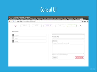 Consul and docker swarm cluster | PDF