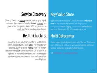 Consul and docker swarm cluster | PPT