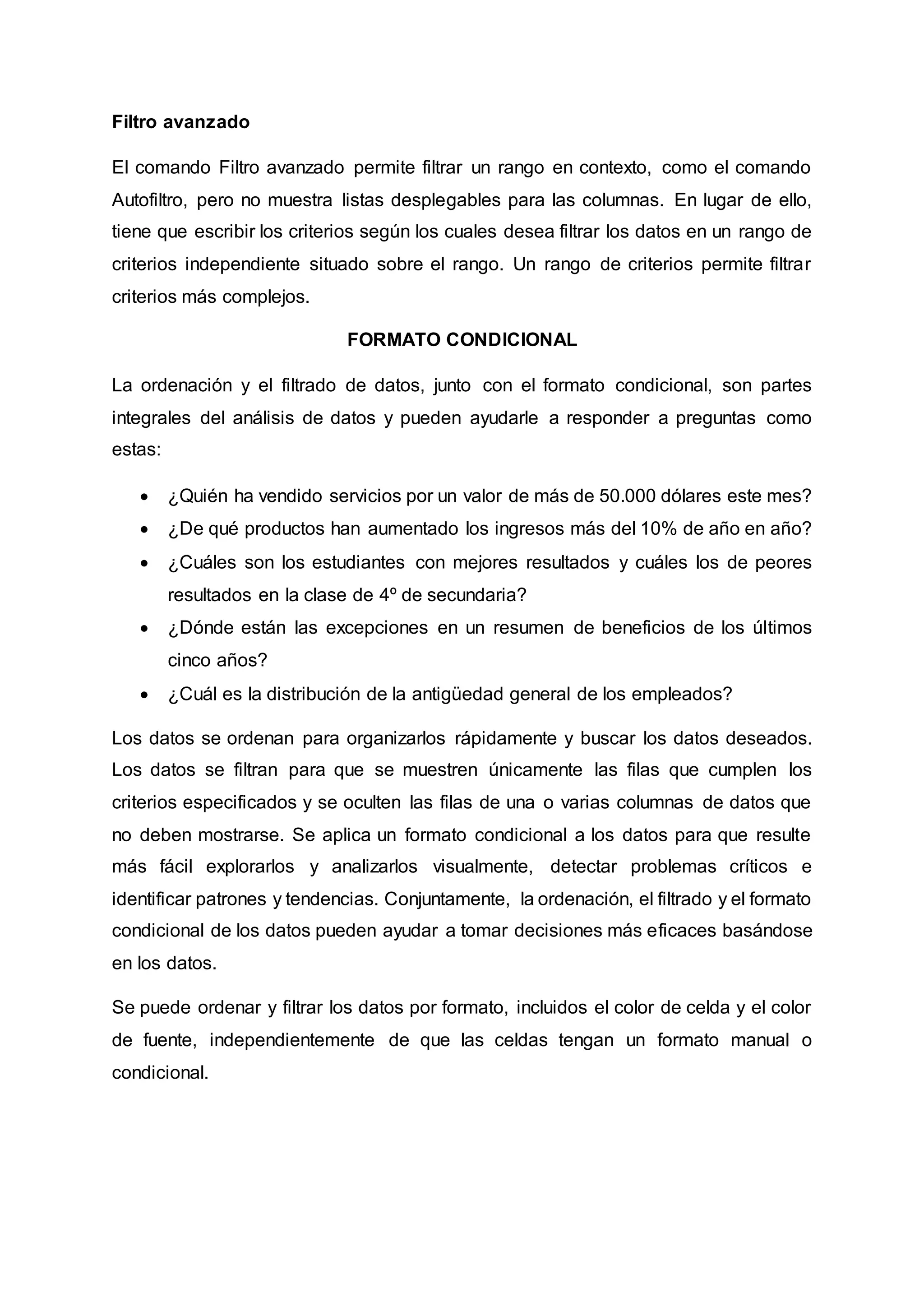 FILTROS Consulta de informatica | DOCX