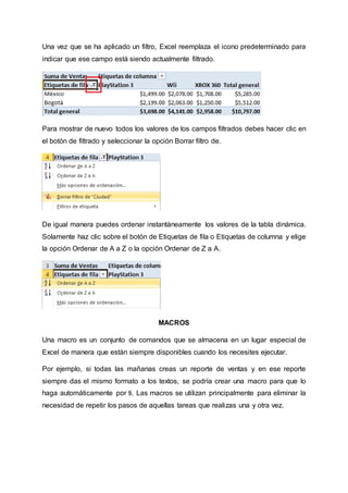FILTROS Consulta de informatica | DOCX