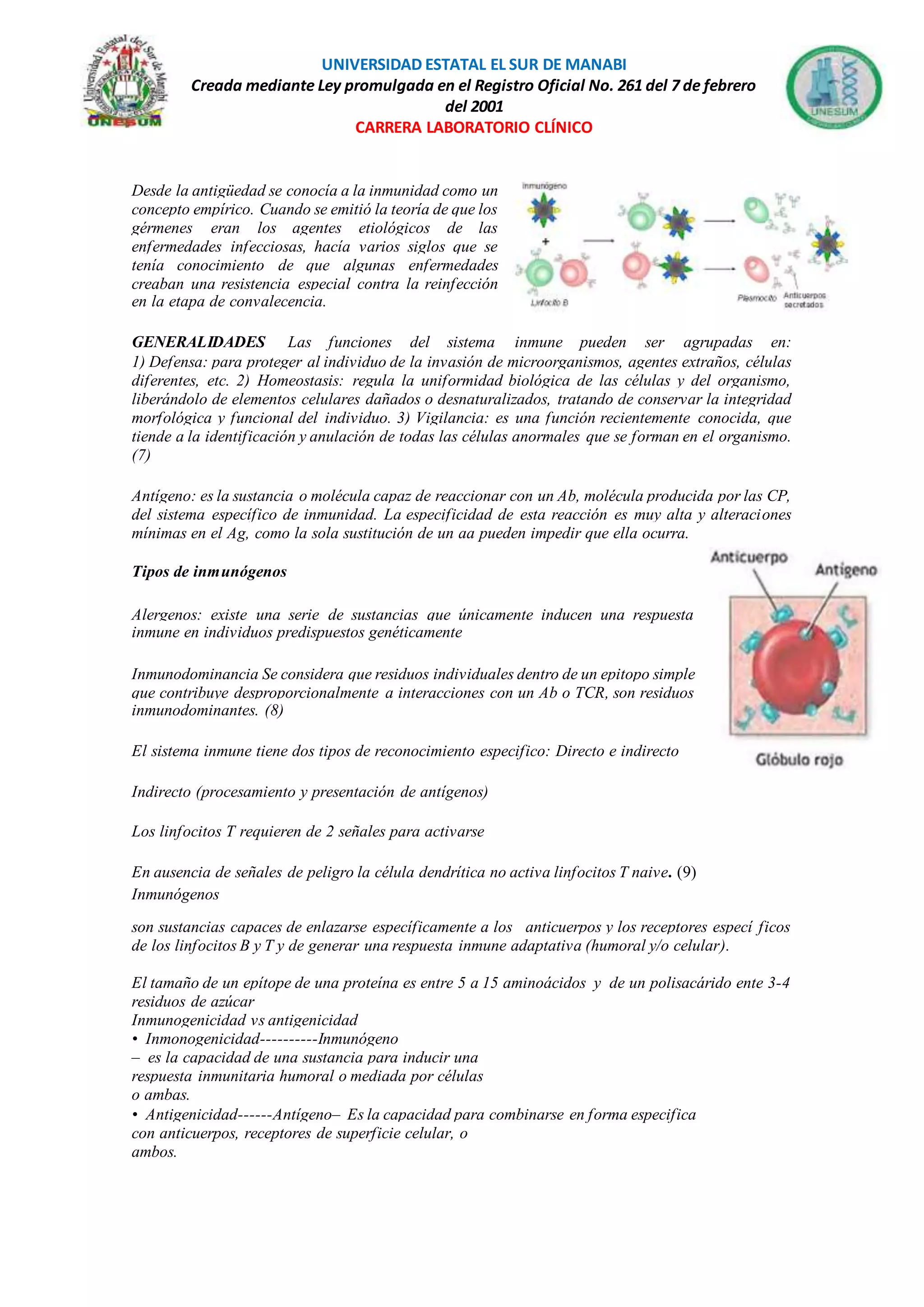CONSULTA: Tema 3: Antígenos e inmunógenos. | DOCX | Biological Sciences ...