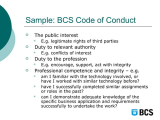 BCS ethical dilemmas | PPT