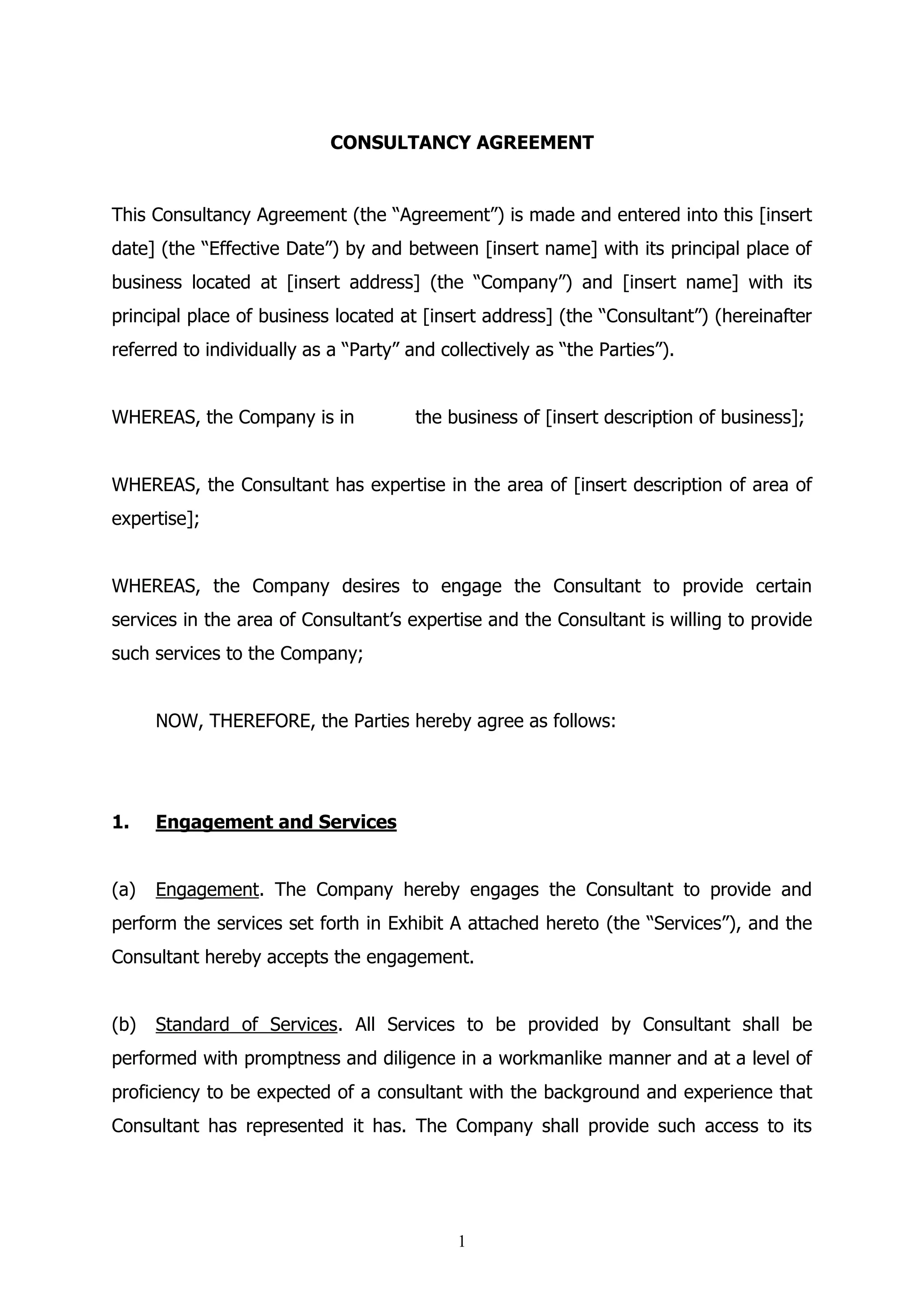 CONSULTANCY AGREEMENT | PDF