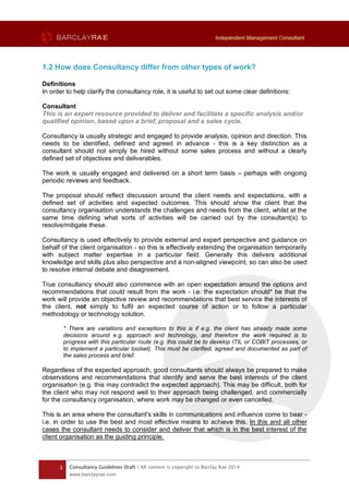 Consultancy guidelines draft v 0.1 | PDF