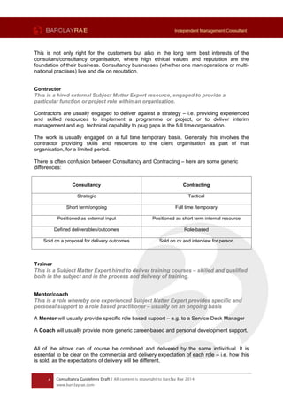 Consultancy guidelines draft v 0.1 | PDF