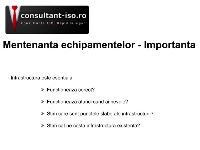 Mentenanta echipamentelor | PDF