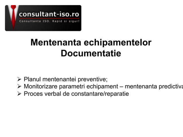 Mentenanta echipamentelor | PDF