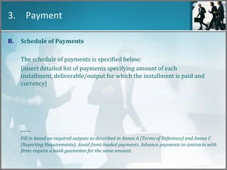 Consultant contract for small assignments – lump sum payments | PPTX ...