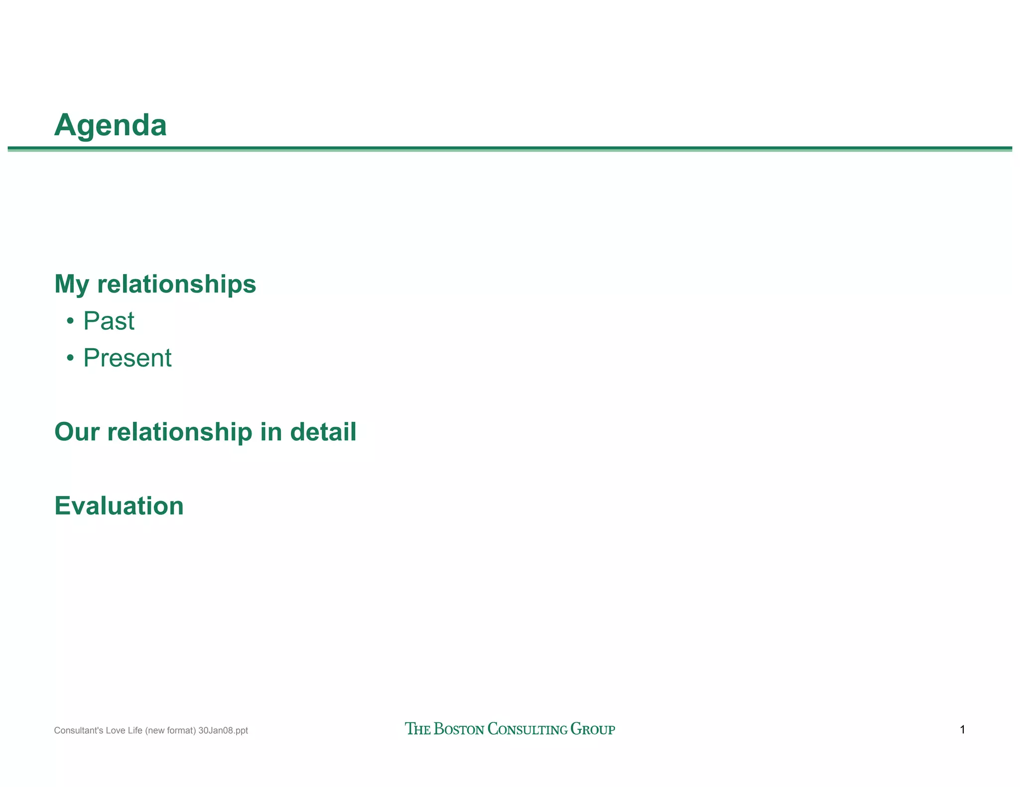 Consultants Love Life (New Format) 30 Jan08 | PPT