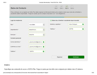 Consultar oferta educativa portal sofia plus - sena | PDF