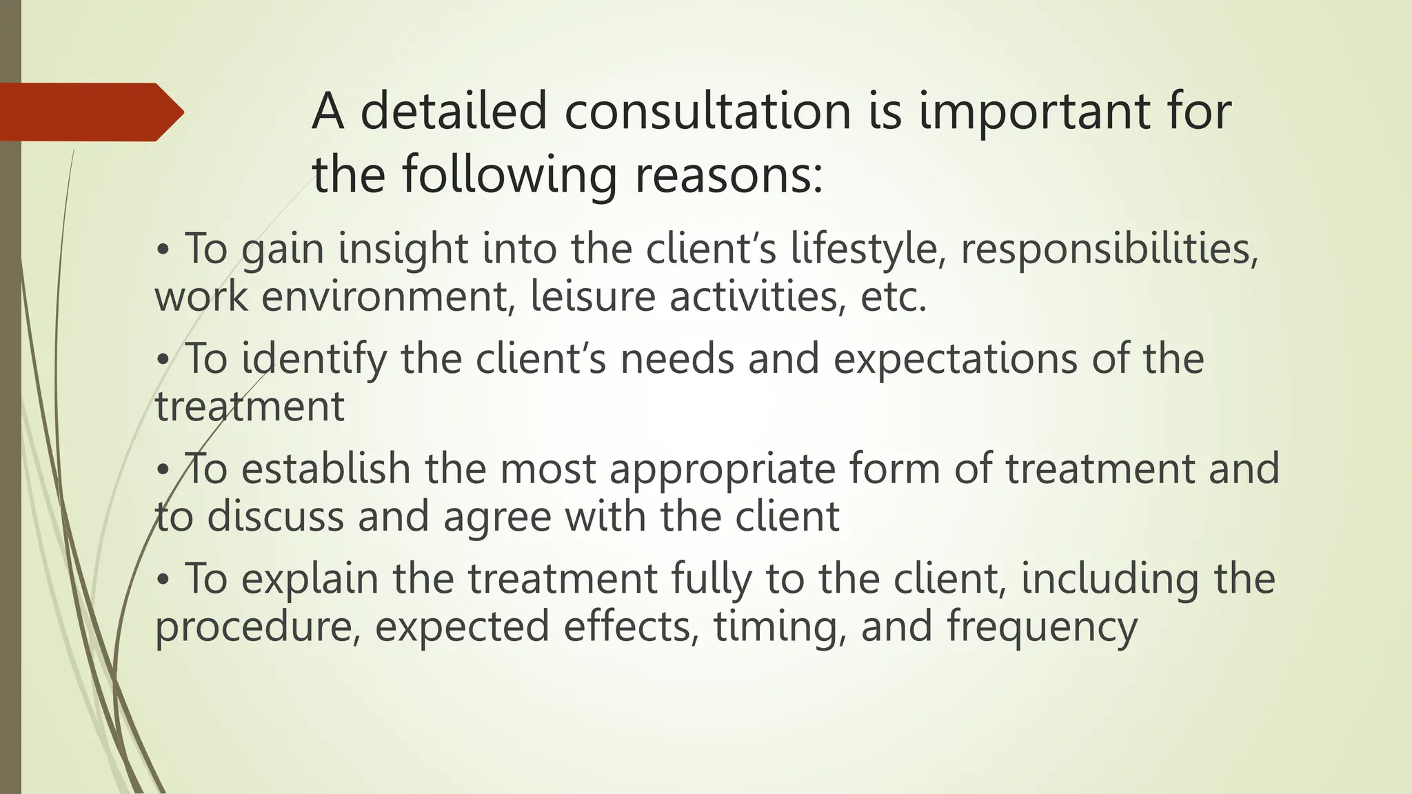 Client Consultation in TLE Wellness Massage | PPTX